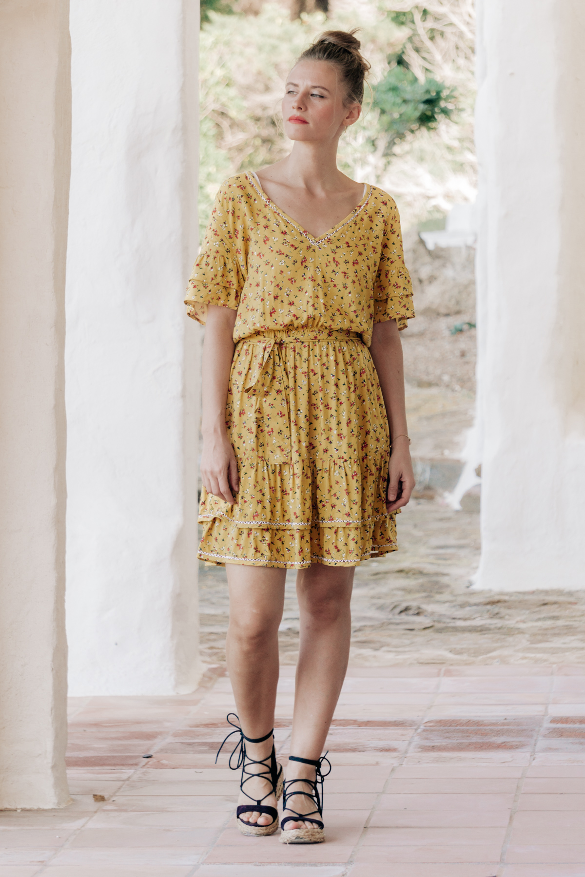 Vestido Boho Corto con Cinturón ️【Nueva Colección 2026